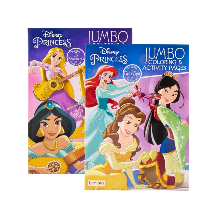 BAZIC Disney Princess Jumbo Colouring & Activity Book - The Up Shop ...