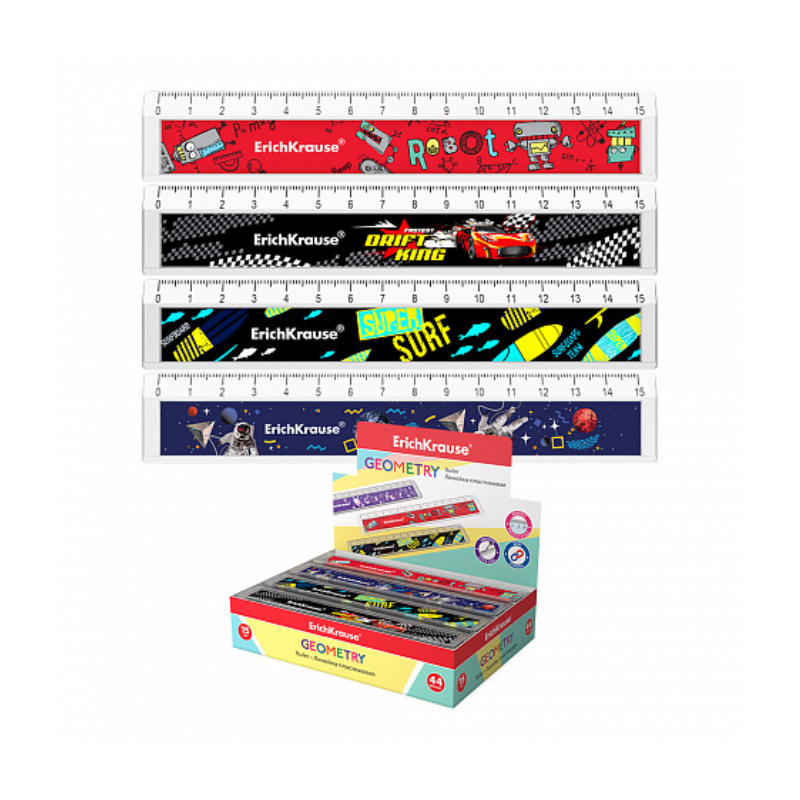 Erich Krause 15cm Plastic Ruler - Boys - Very Exciting Things Ltd.