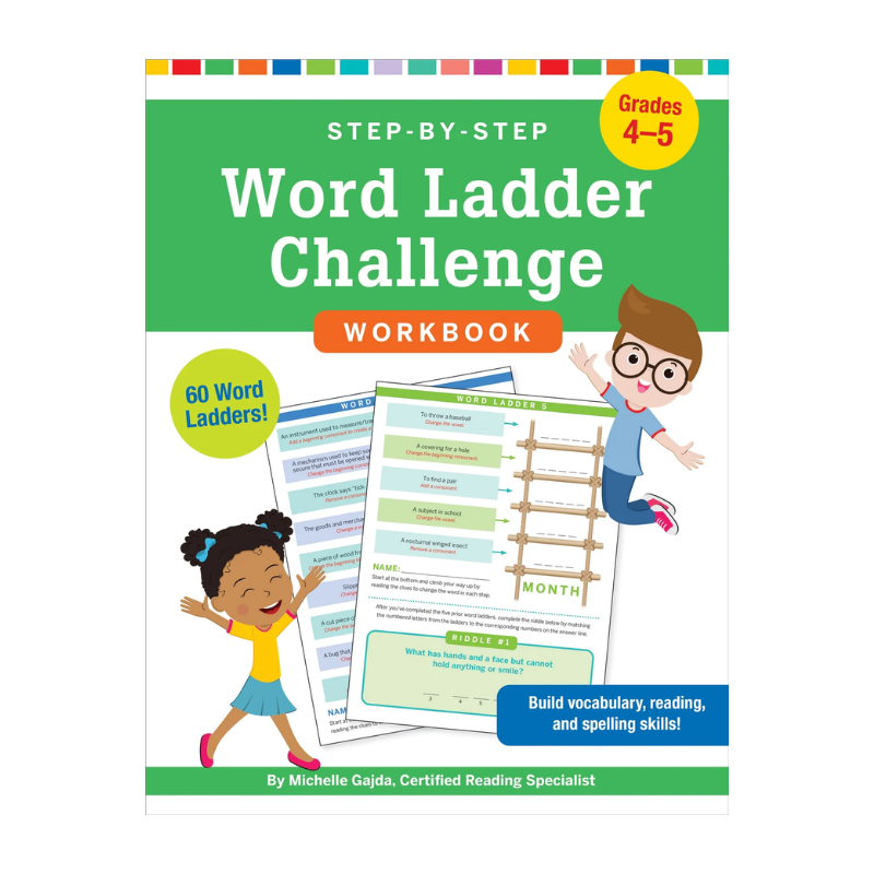 Peter Pauper Step-by-Step Word Ladder Challenge Workbook (Grades 4-5 ...