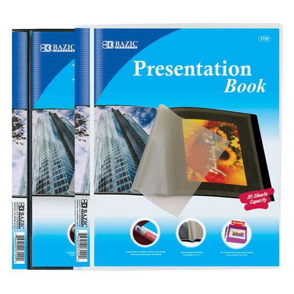 BAZIC 10 Pocket Presentation Book - The Up Shop – Very Exciting Things Ltd.