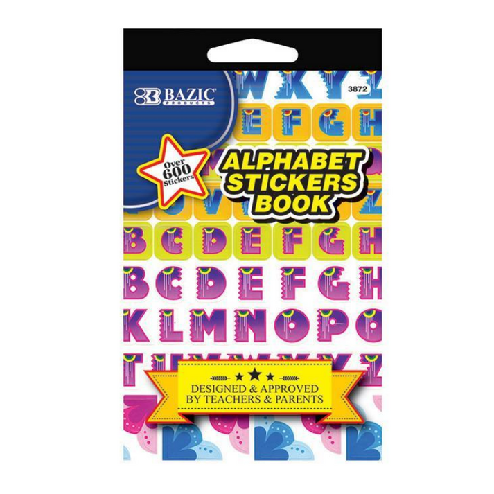BAZIC Alphabet Sticker Book - The Up Shop – Very Exciting Things Ltd.