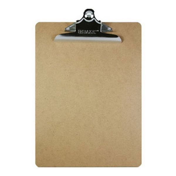 BAZIC Standard Size Hardboard Clipboard w/ Sturdy Spring Clip - The Up ...