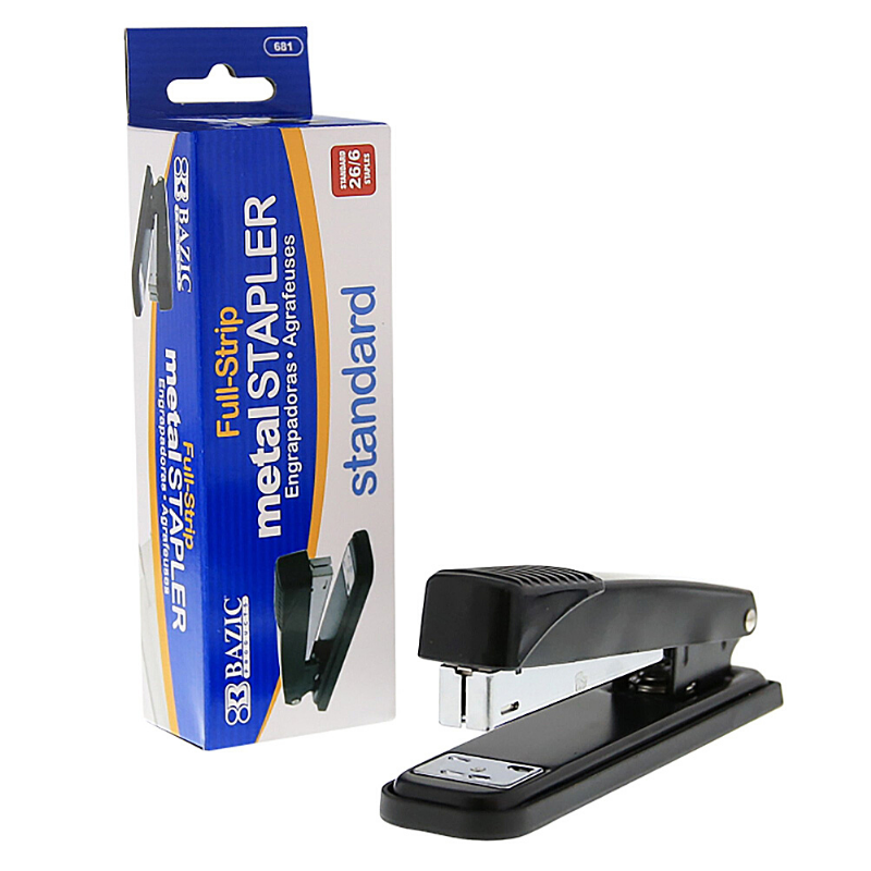 BAZIC Metal Full Strip Stapler - The Up Shop – Very Exciting Things Ltd.