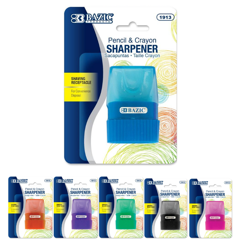 BAZIC Single Side Hole Sharpener w/ Receptacle - The Up Shop – Very ...