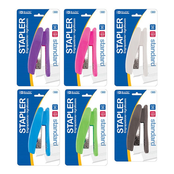 BAZIC Bright Colour Standard (26/6) Stapler - The Up Shop – Very ...