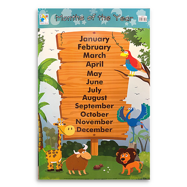 Campap Months of the Year Wall Chart - The Up Shop – Very Exciting ...