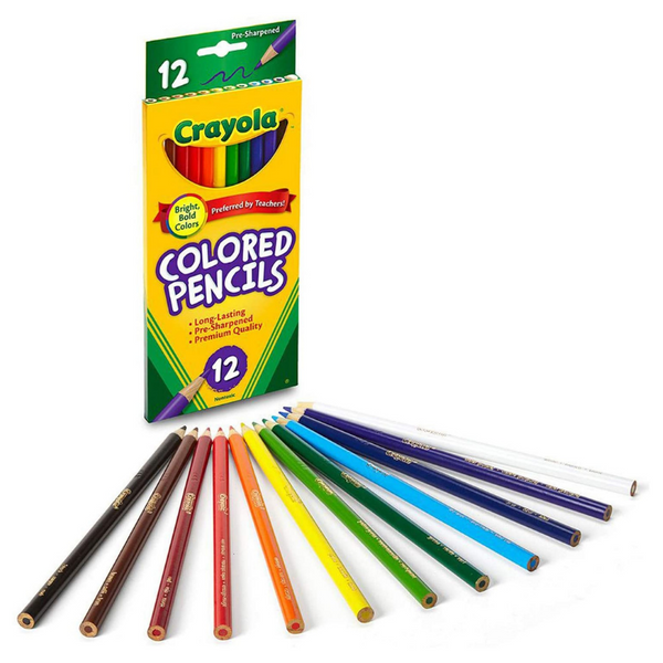 Crayola Long Coloured Pencils (12/Pack) - The Up Shop – Very Exciting ...