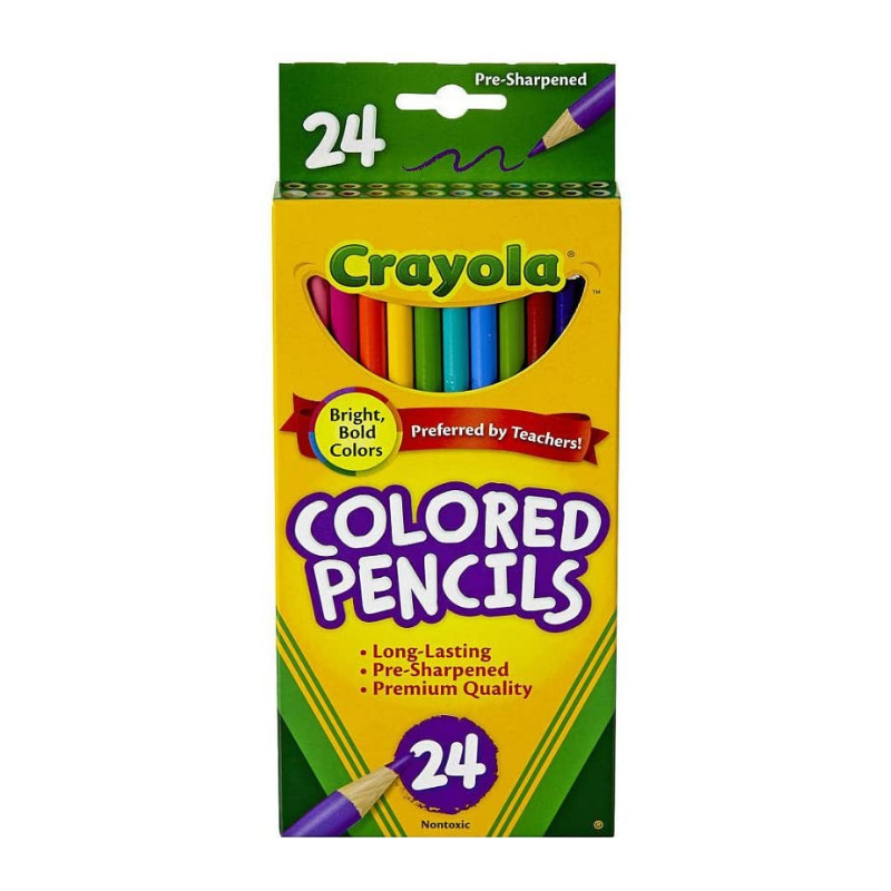 Crayola Long Coloured Pencils (24/Pack) - The Up Shop – Very Exciting ...