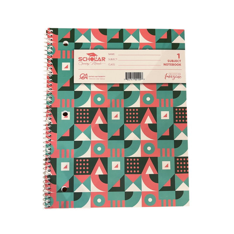 Scholar 1 Subject Spiral Notebook (50 Sheets) - The Up Shop – Very ...