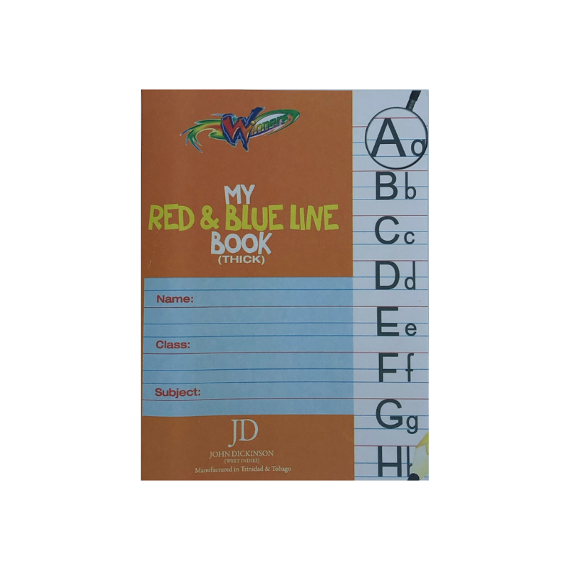 Winners Exercise Book - Red & Blue Line (Thick) - 6.25" x 8" - 28shts ...